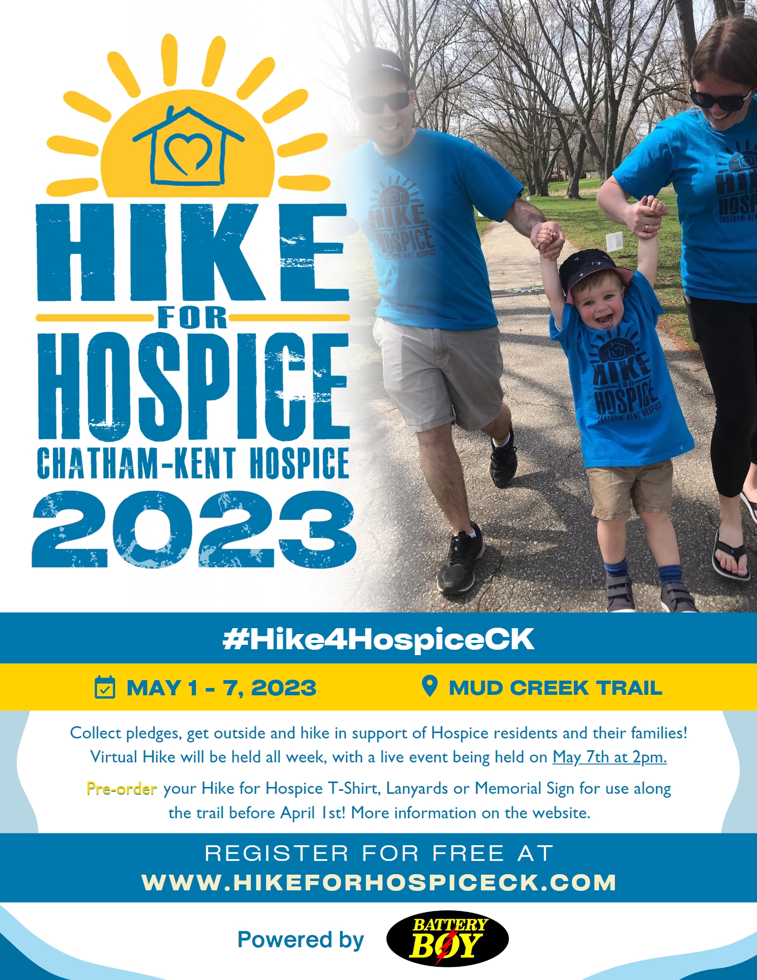 7th Annual Hike for Hospice - Chatham-Kent Hospice